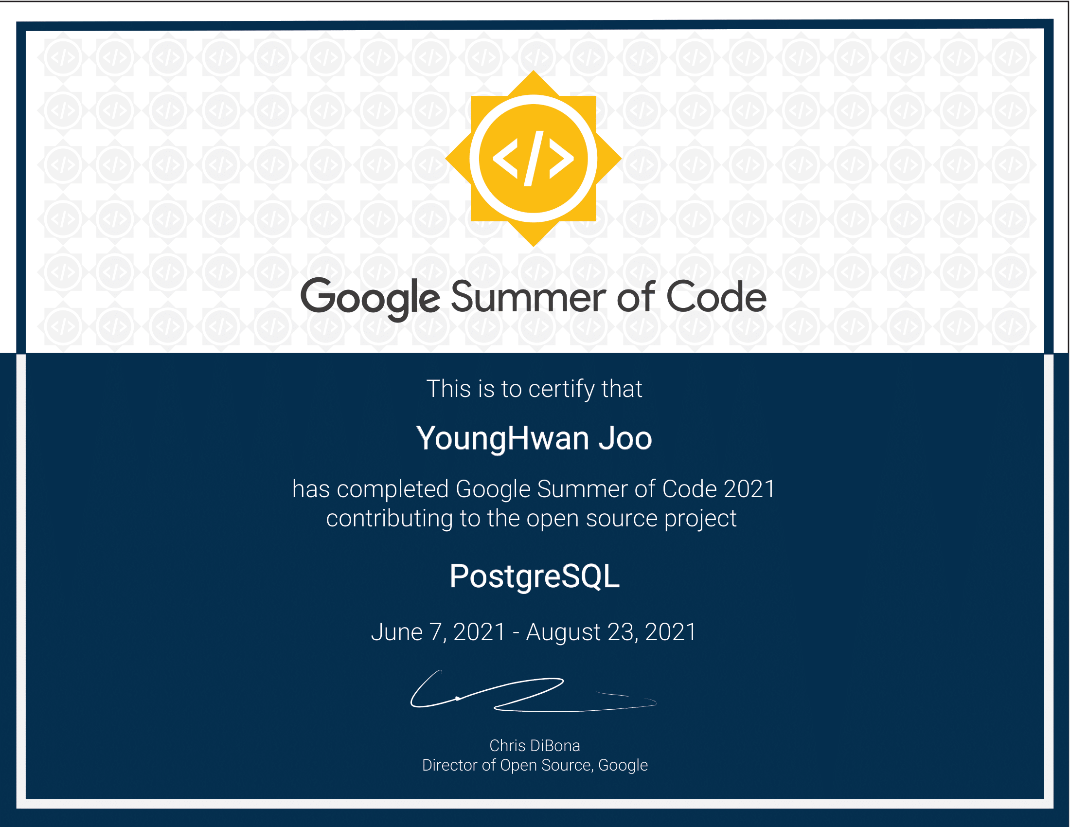 Google Summer of Code 2021 PostgreSQL 후기